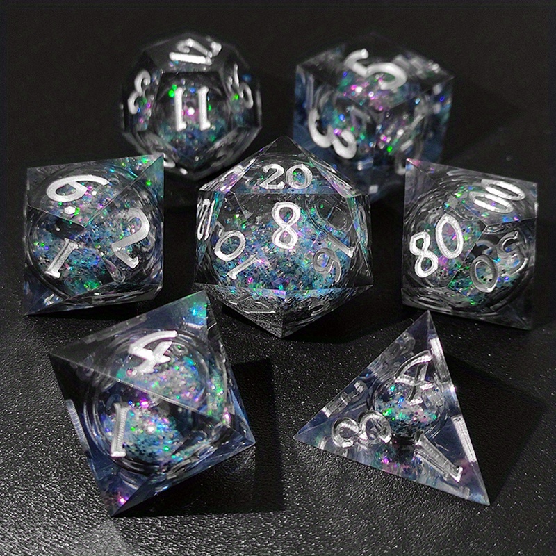 High Quality Full Handmade Resin Sharp Edge Dice Polyhedral - Temu