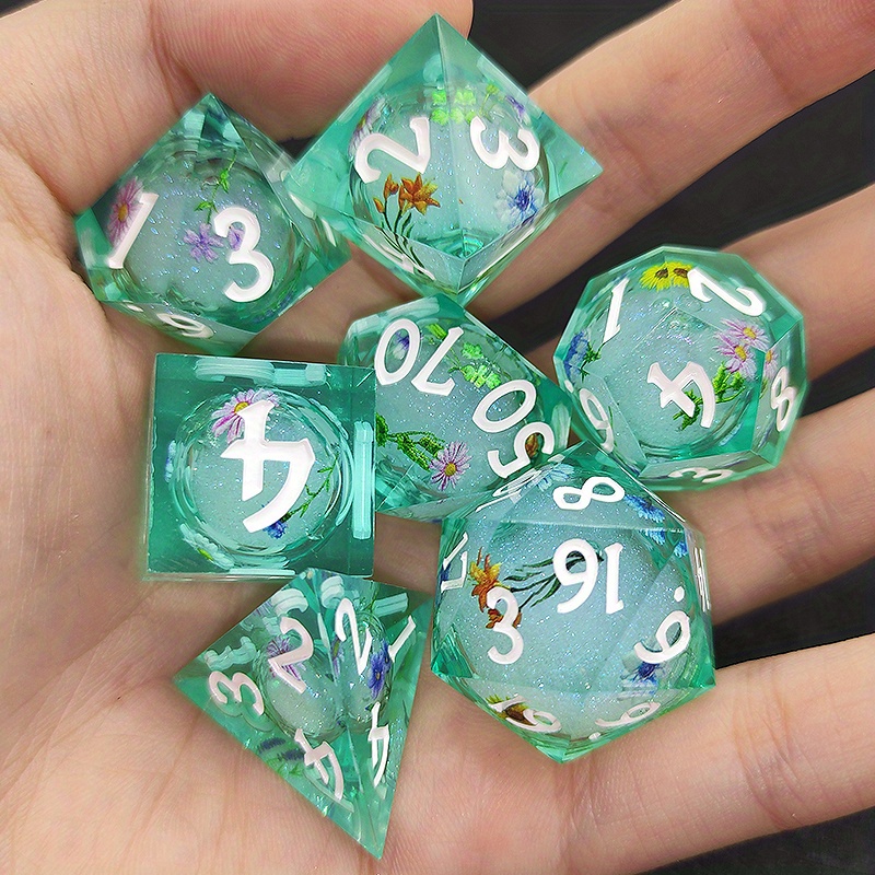 High Quality Full Handmade Resin Sharp Edge Dice Polyhedral - Temu