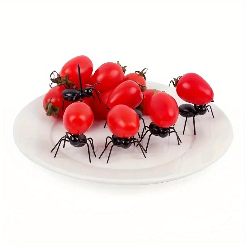 Plastic Ant Food Swabs Animal Fruit Toothpicks Dessert Forks - Temu ...