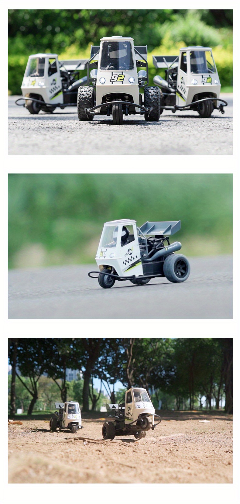 1:16 Remote Control Toy Tricycle Spray Simulation - Temu Australia