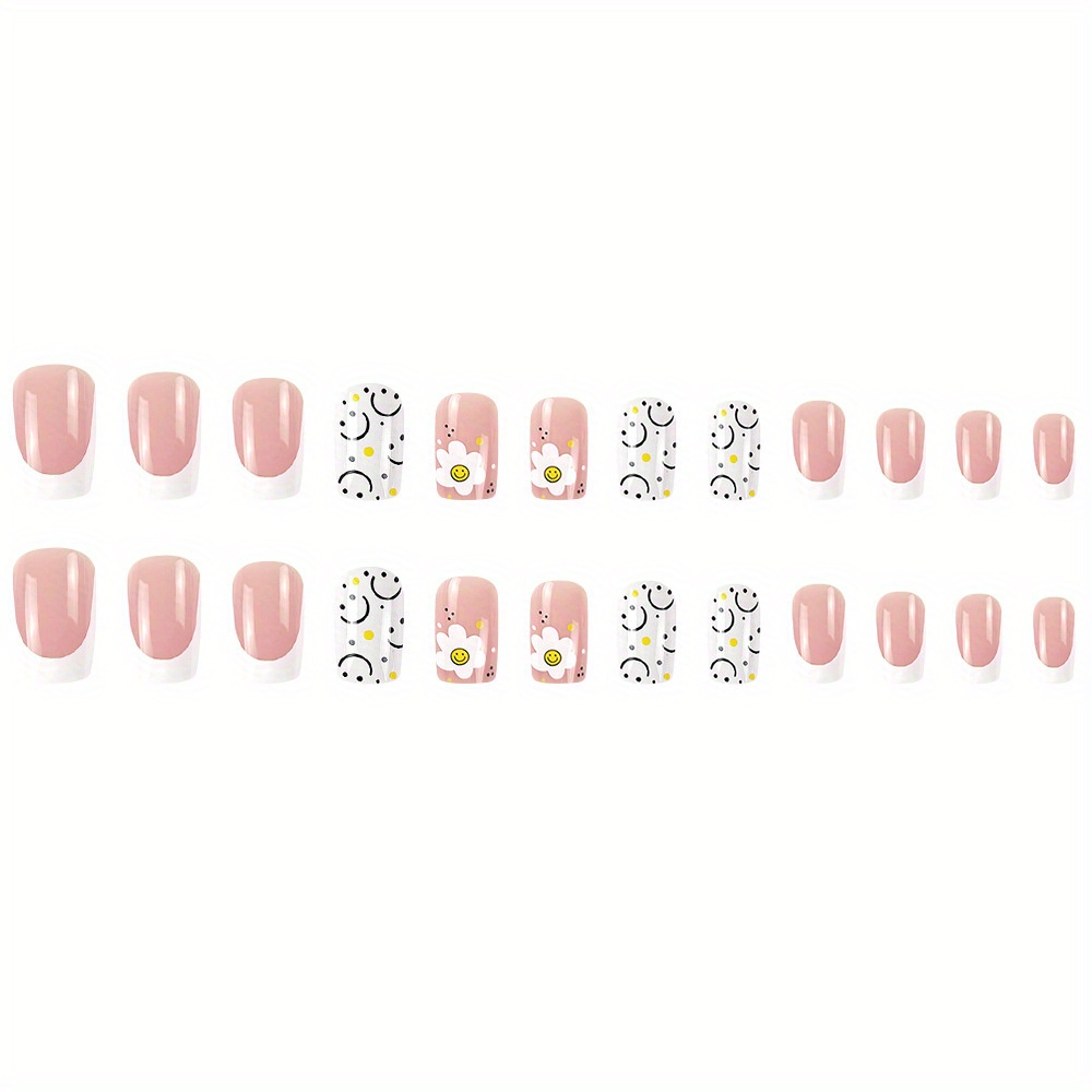 French Press Nails Flower Leaves Butterfly Exquisite Design - Temu ...