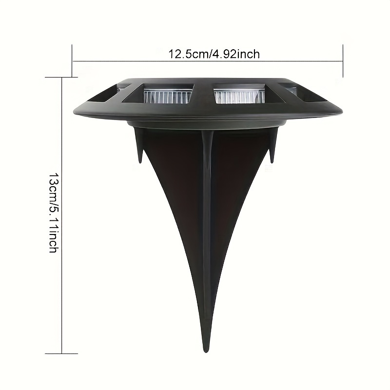 4pcs New Design 8 8 Led Super Bright Solar Ground Light Solar Disk