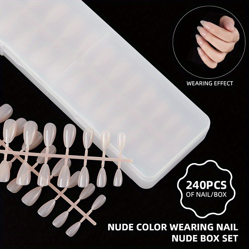 Soft Gel Stiletto False Nails Set Acrylic Nail Tips - Temu Australia