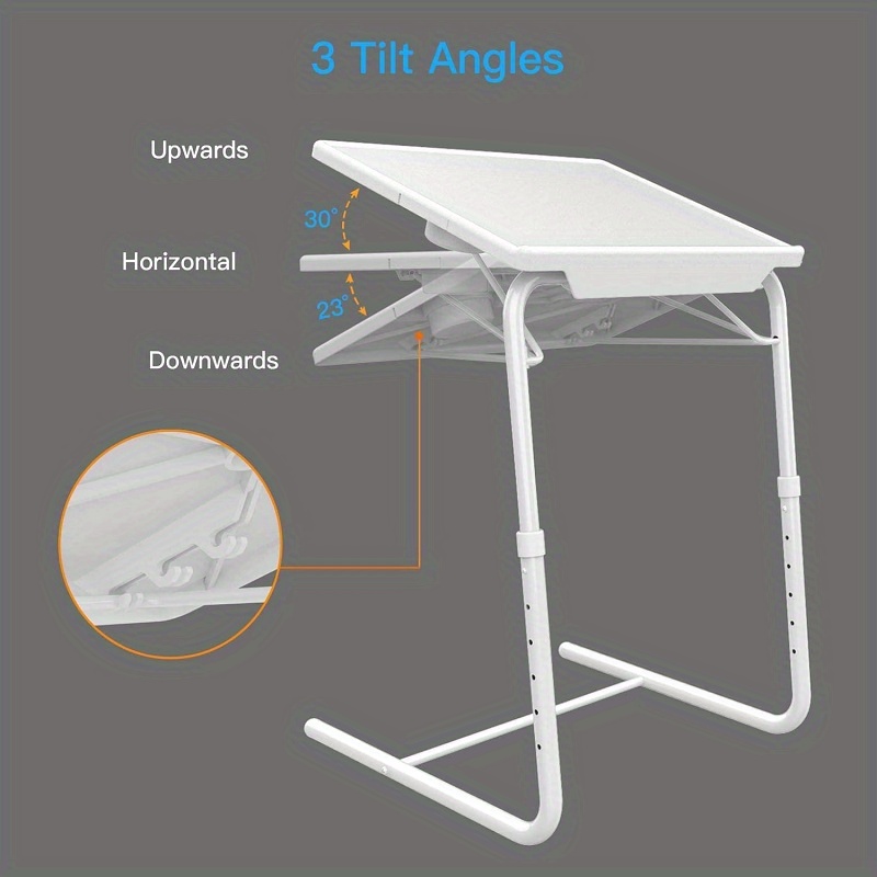 For Laptop Table Food Work Tray With 6 Heights 3 Tilt - Temu