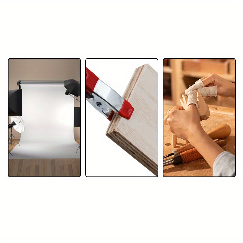 Steel Spring Clamps Finger Grips Red Rubber Tips Perfect - Temu Norway