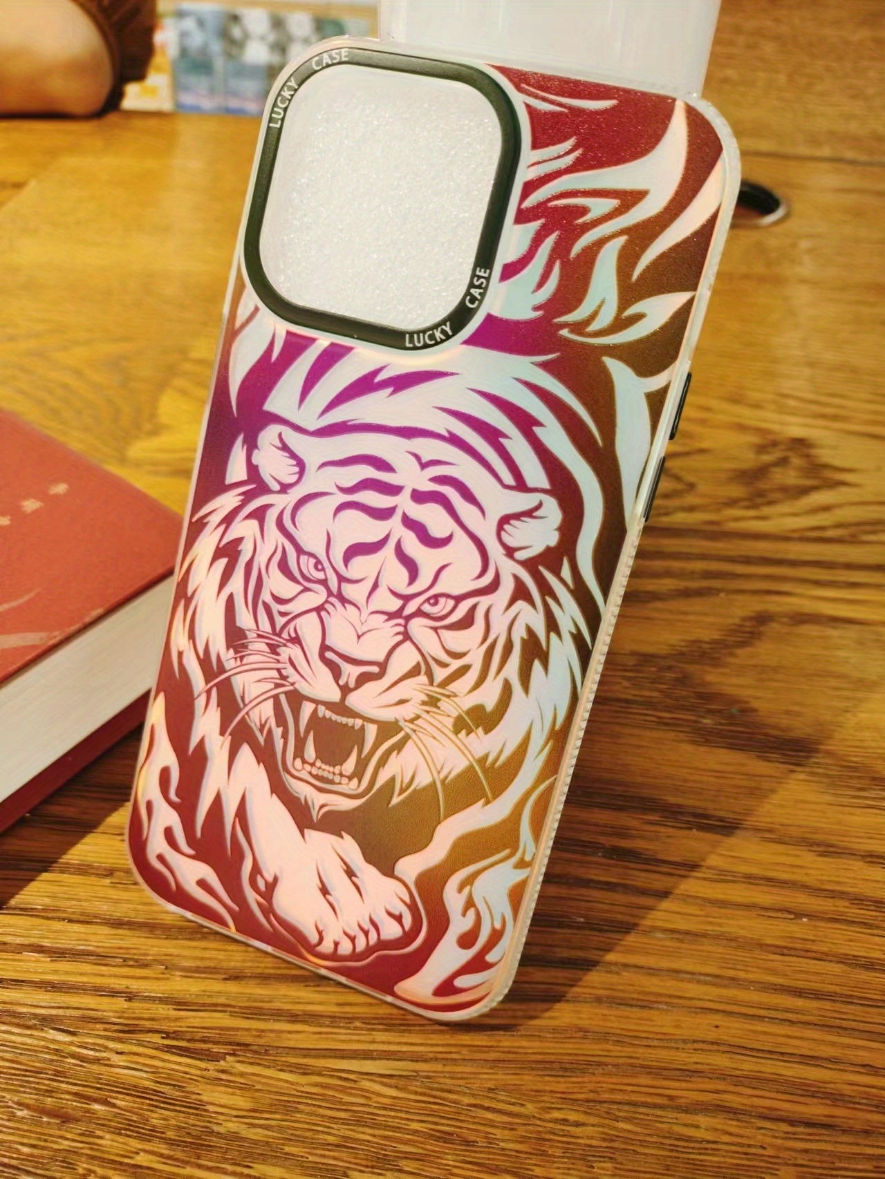 laser tiger pattern phone case iphone 14/ 14pro/14pro max - {region_name}