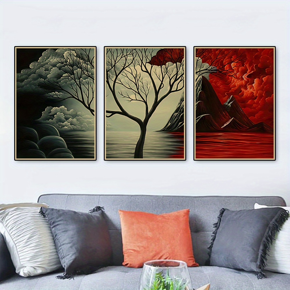 Clouds Kraft Paper Murals Trees Landscape - Temu United Kingdom