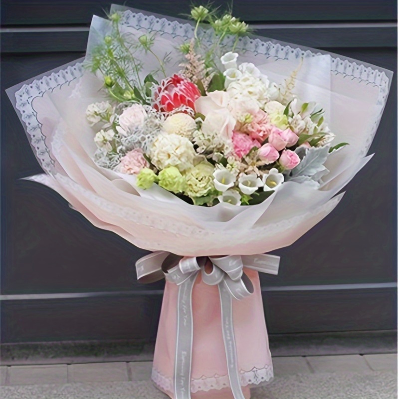 Flower Art Wrapping Paper Eurasia Paper New Lace Edge Matte - Temu ...