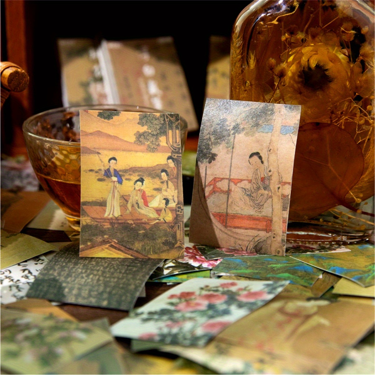 paper stickers calligraphy painting flowers restoring - Temu Netherlands