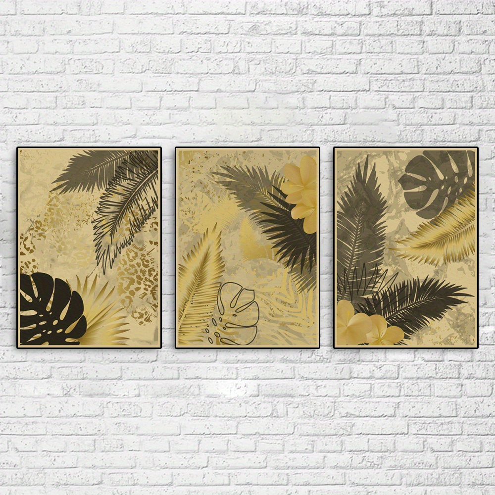 Tropical Plants Kraft Paper Paintings Printed Posters - Temu United