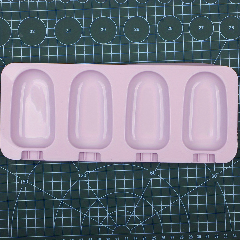Popsicle Mold Ice Pop Mold Silicone Ice Cream Mold Oval Cake - Temu