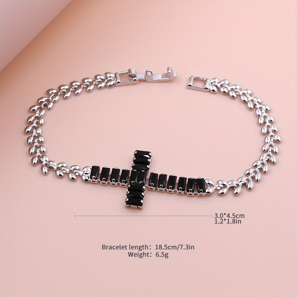 Cross Silvery Bracelet - Temu Australia