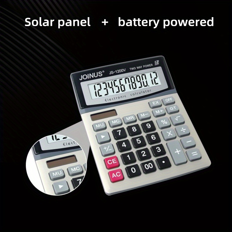 Metal Panel Calculator Lcd Display 14 digit Large Screen - Temu United ...