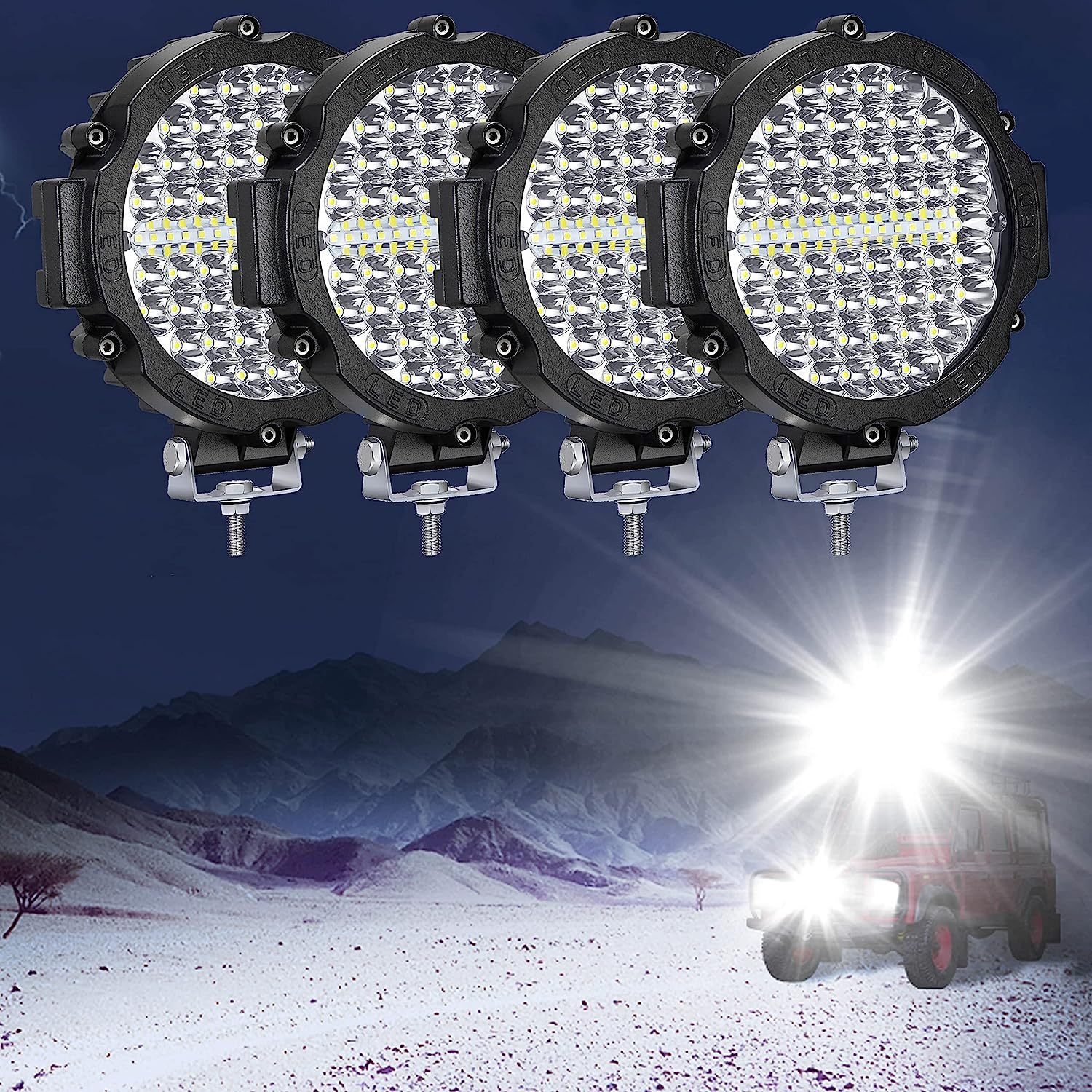 Round Led Light Pods Led Offroad Driving Lights 12v 24v Led - Temu ...