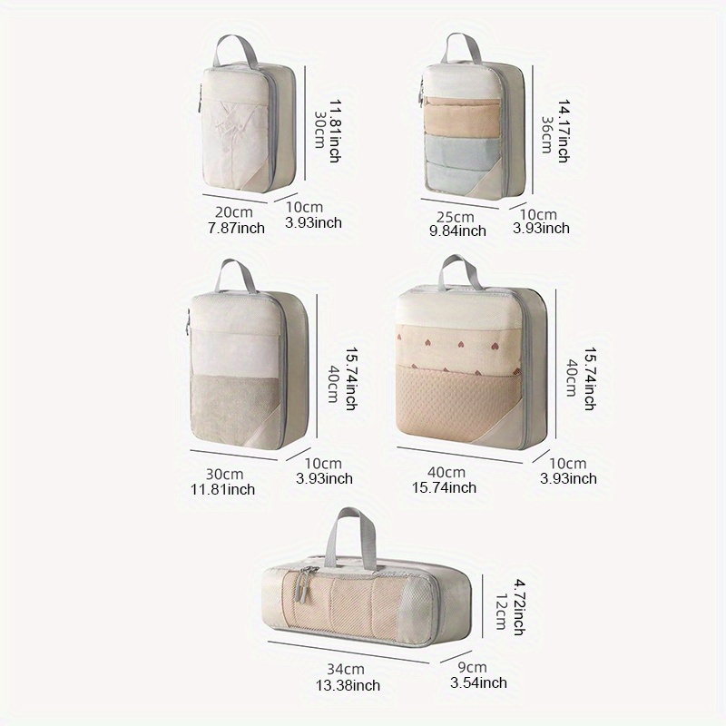 Travel Packing Cubes Portable Mesh Clothes Sorting Bag - Temu Ireland