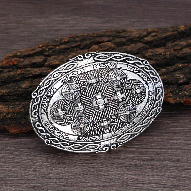 Authentic Viking Style Silvery Brooch Amulet Swedish Symbol - Temu