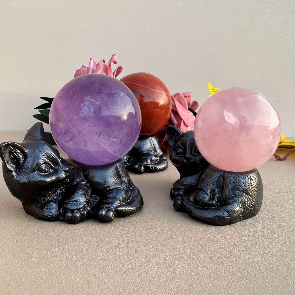 Elegant Crystal Ball Base Home Decor Gift - Temu