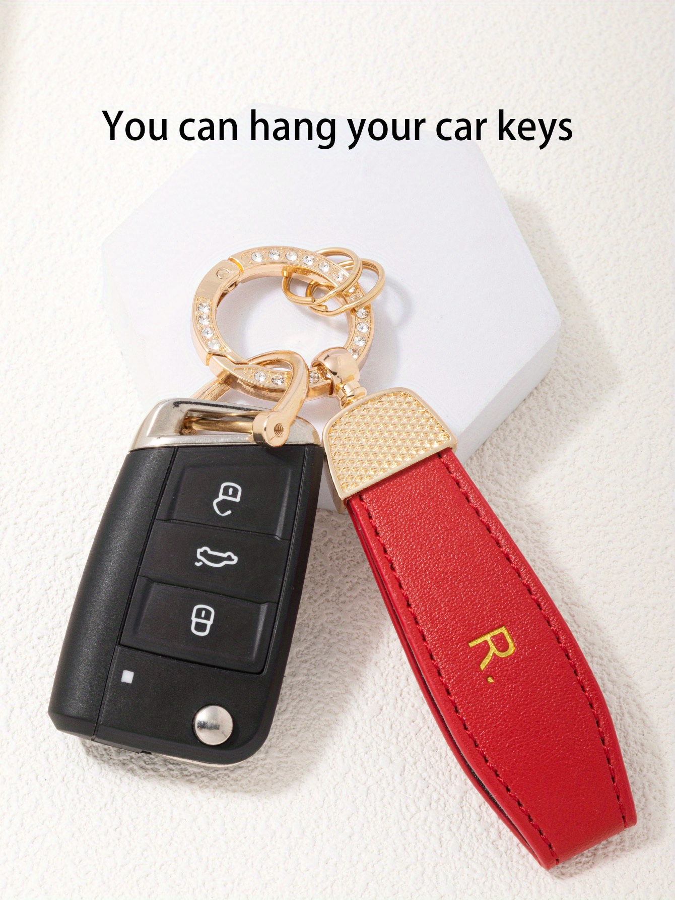 Pu Leather Keychain Strap Key Ring Bag Ornament - Temu Norway