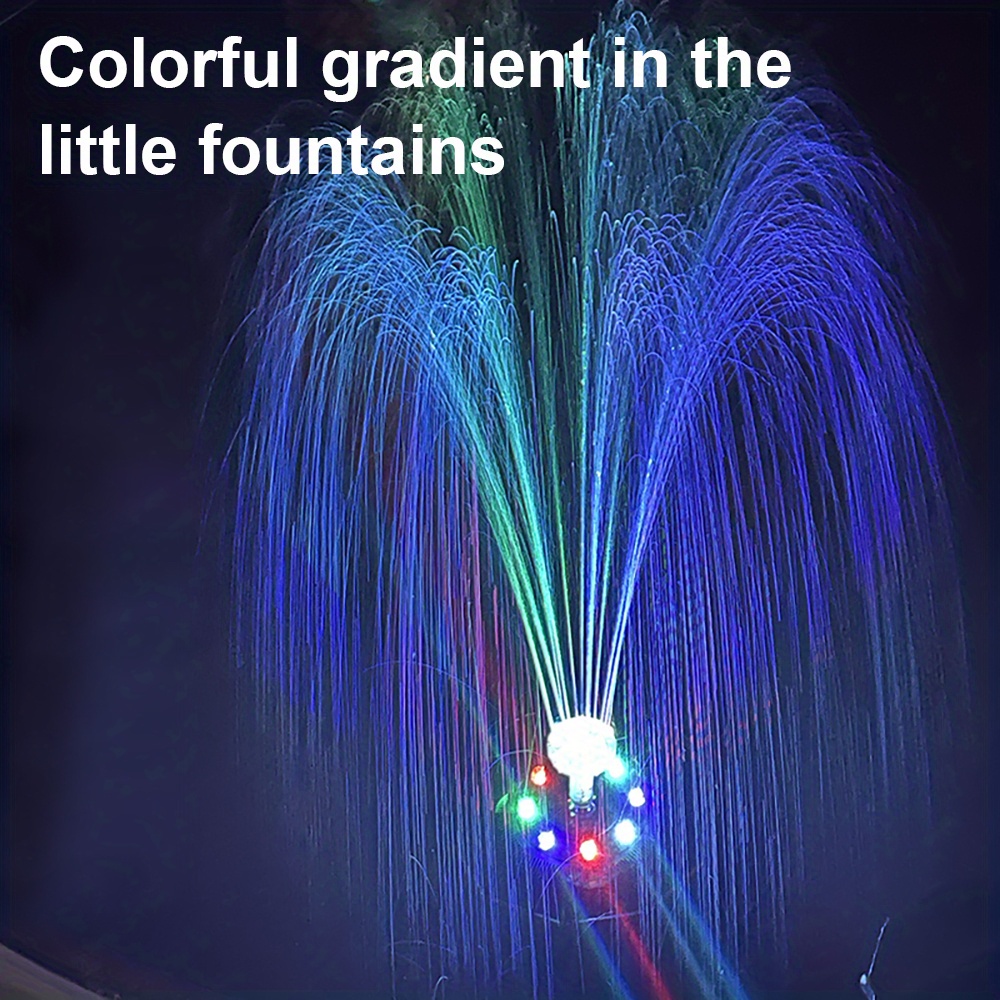 Led Solar Fountain Birdbath Solar Water Fountains Battery 6 - Temu