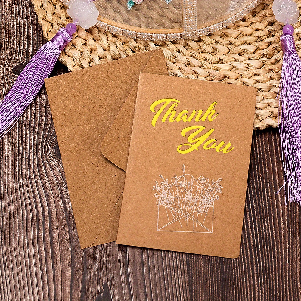 Card Envelope Sets Kraft Paper Cut Postcards - Temu Netherlands