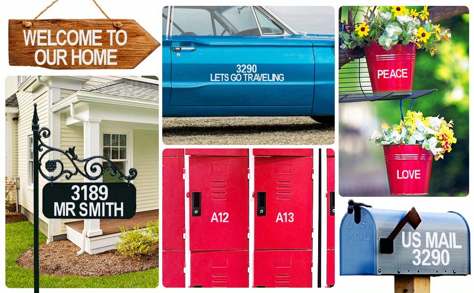 26 Durable Letter Stickers A z Signs Mailbox - Temu New Zealand