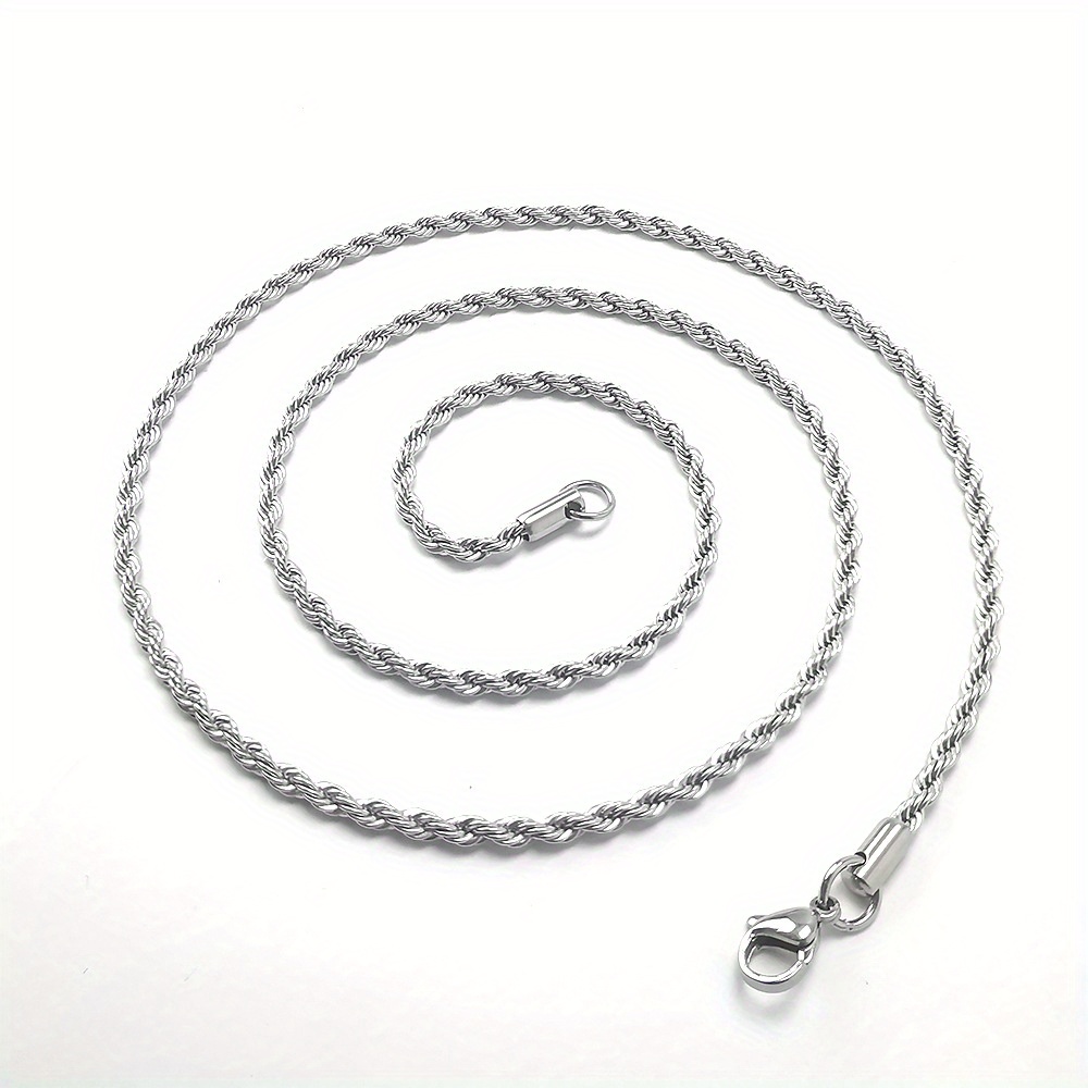 Men's Minimalist Chain Necklace Hip Hop Stainless Steel - Temu United ...