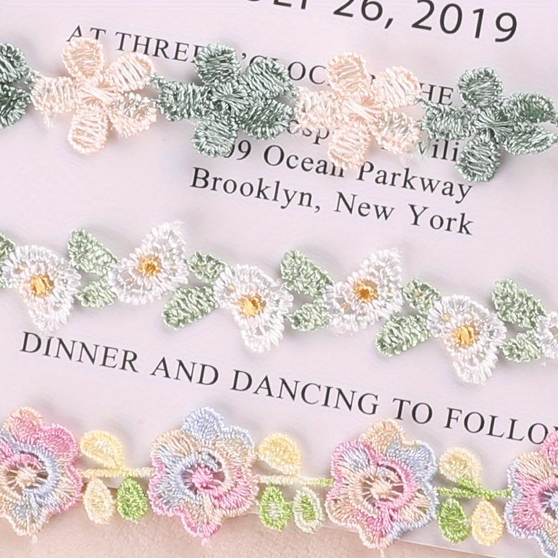 Fashionable Embroidered Cartoon Flowers Colorful Petals Lace - Temu Canada