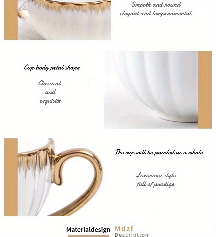 Ceramic Coffee Cups Saucers Phnom Penh Petal Cups Saucers - Temu