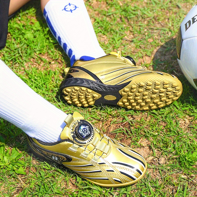 Boys Girls Turf Football Boots With Rotating Button Professional ...