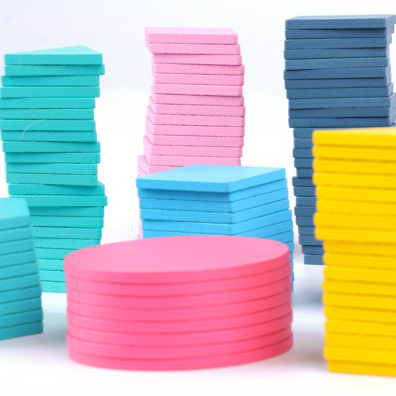 Wooden Building Blocks Set Colorful Tangram Stacking Puzzles - Temu Canada