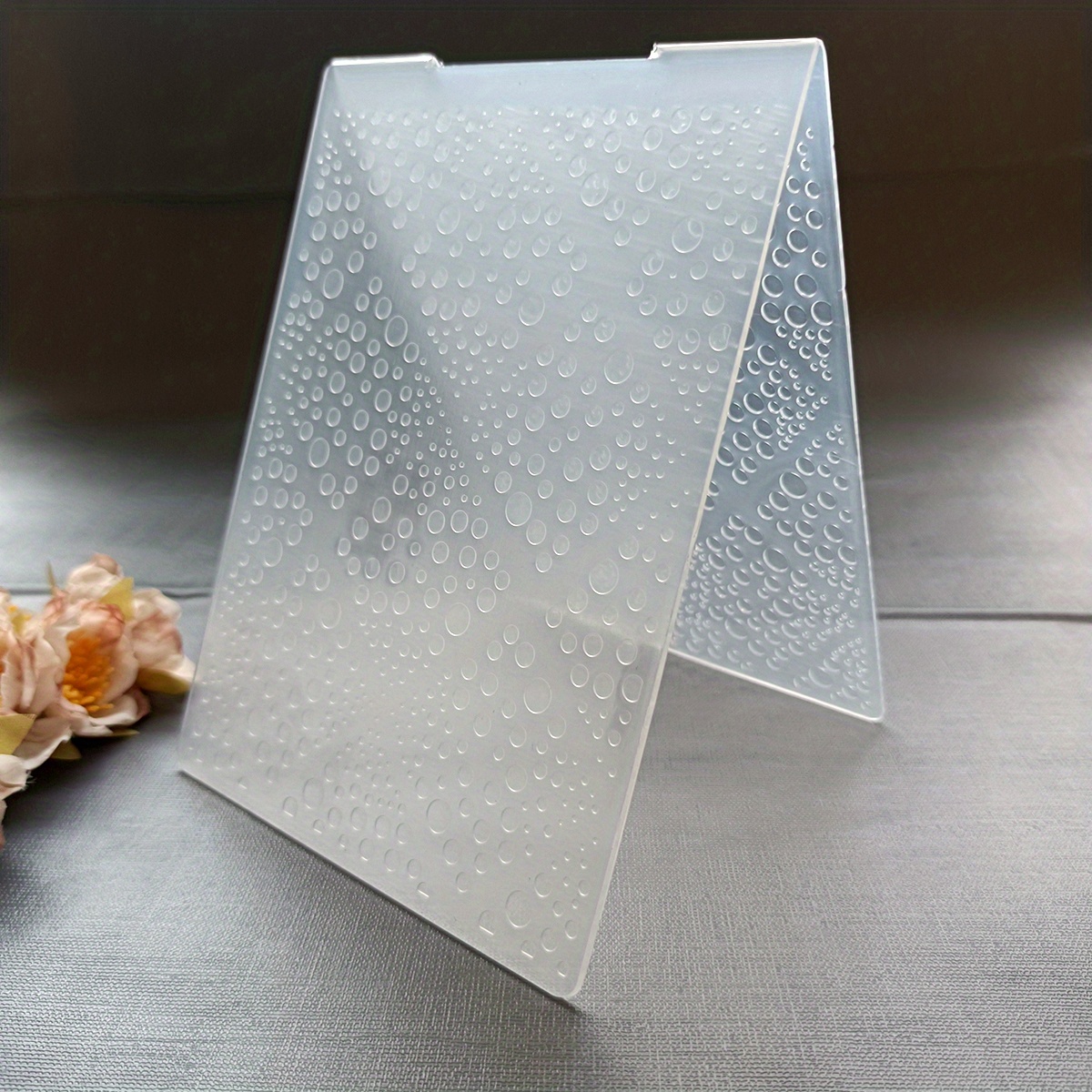 water in a diamond shaped layout embossed folder - Temu