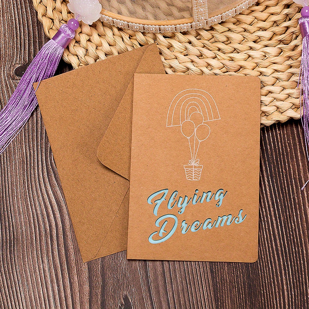 Card Envelope Sets Kraft Paper Cut Postcards - Temu Netherlands
