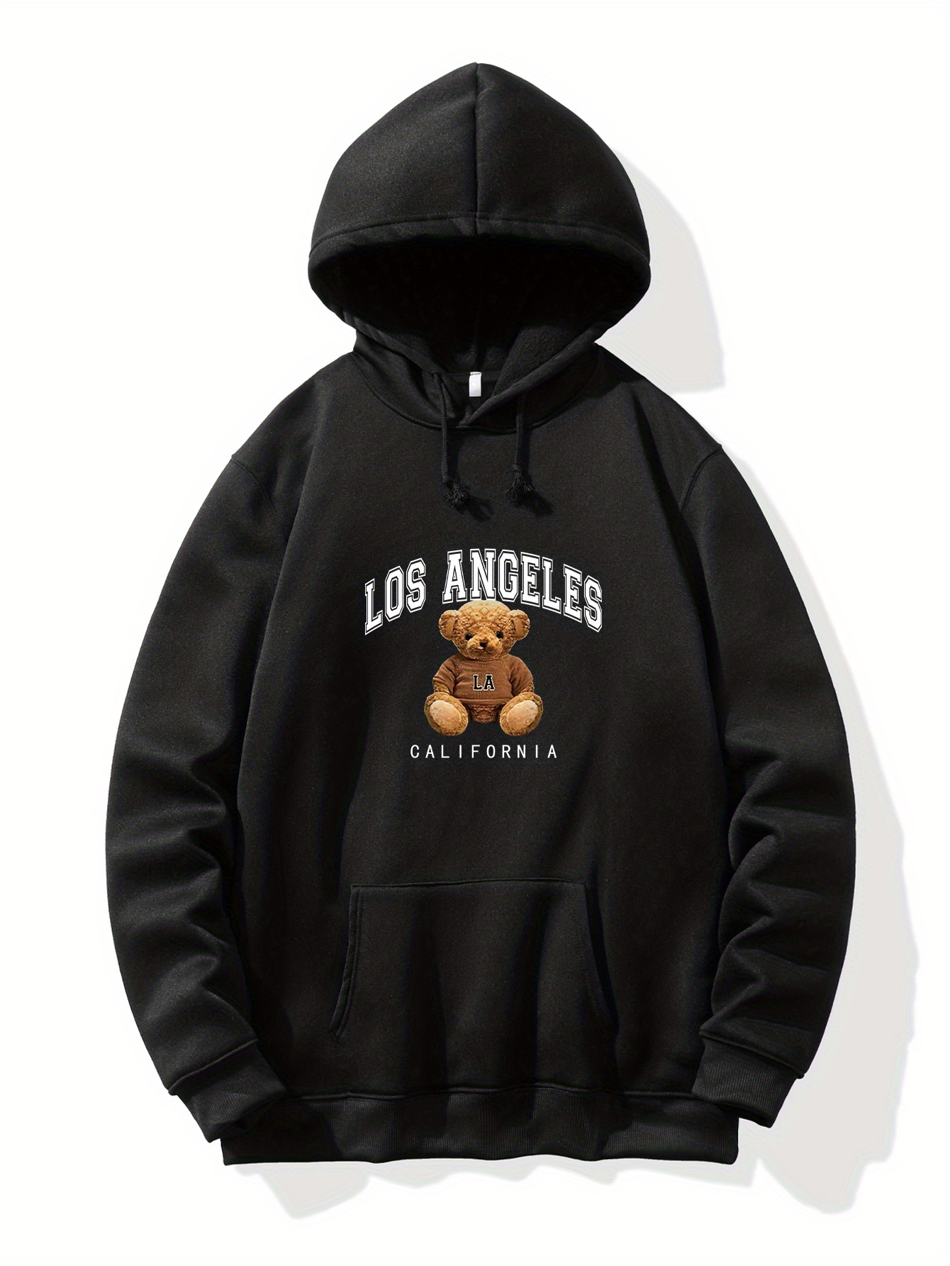 Cool Los Angeles Bear Print Hoodie Hoodies Men Men’s Casual - Temu Ireland