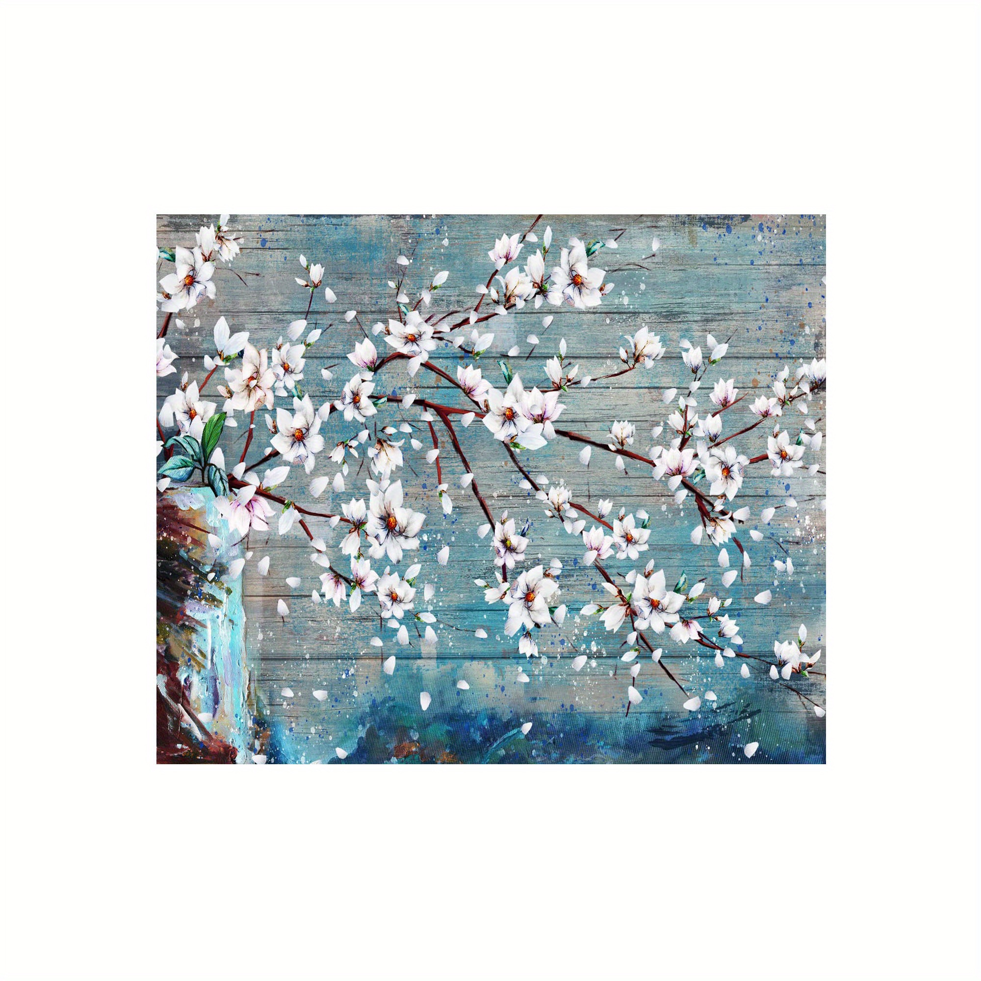 Floral Wall Decor Wall Art Bedroom Bathroom Painted - Temu New Zealand