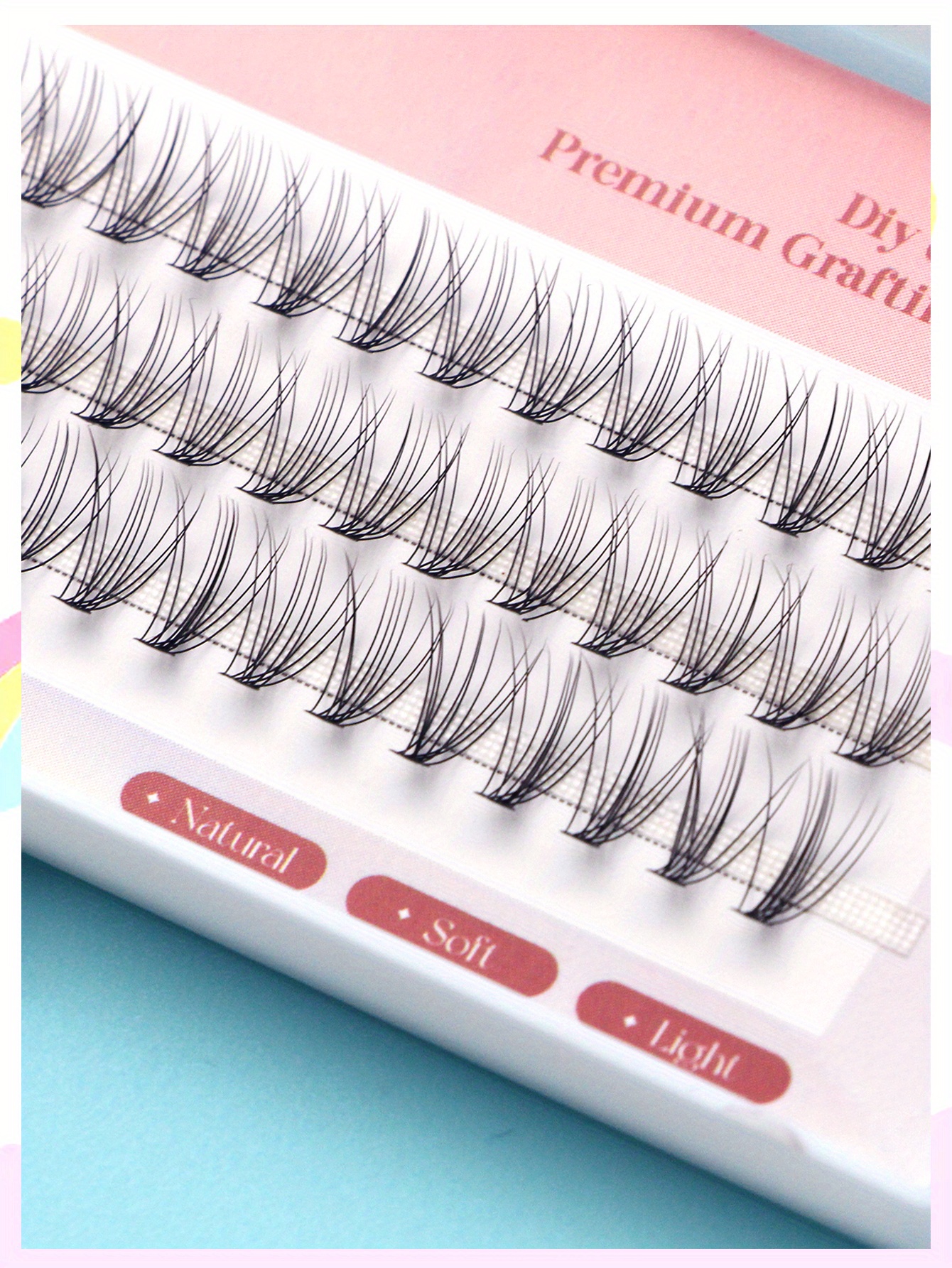 gorgeous 60 cluster lashes 0.01 c curling mink eyelash - Temu United ...