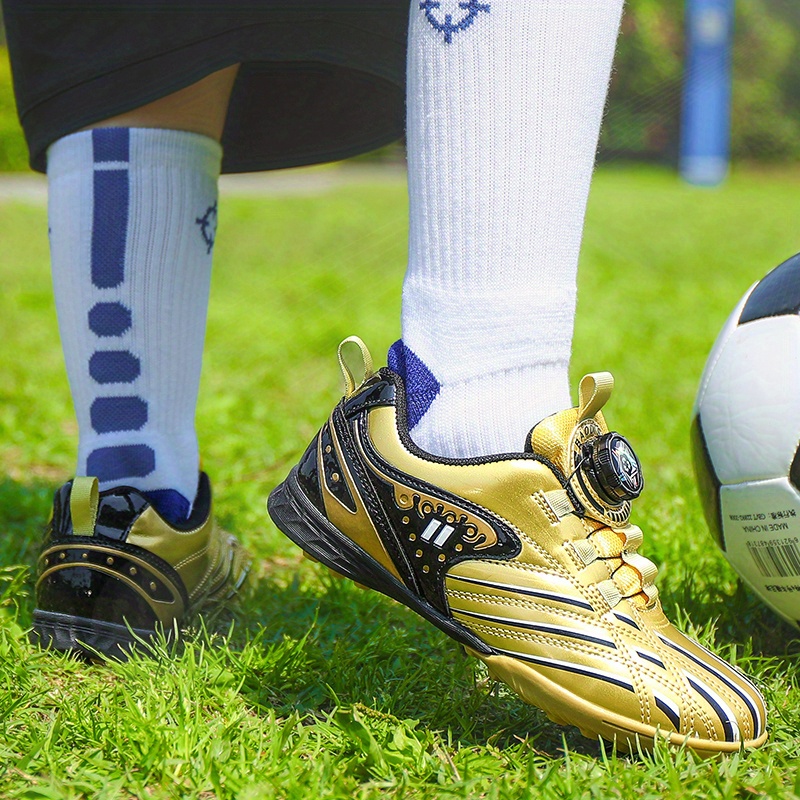 Boys Girls Turf Football Boots With Rotating Button Professional ...