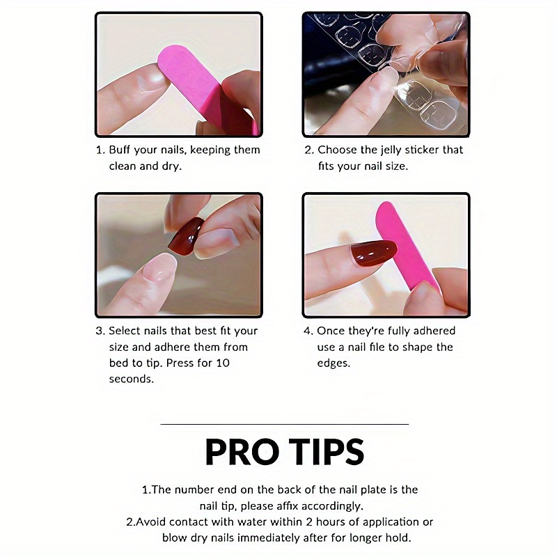 Glossy Blue Gradient Press Nails Full Cover - Temu United