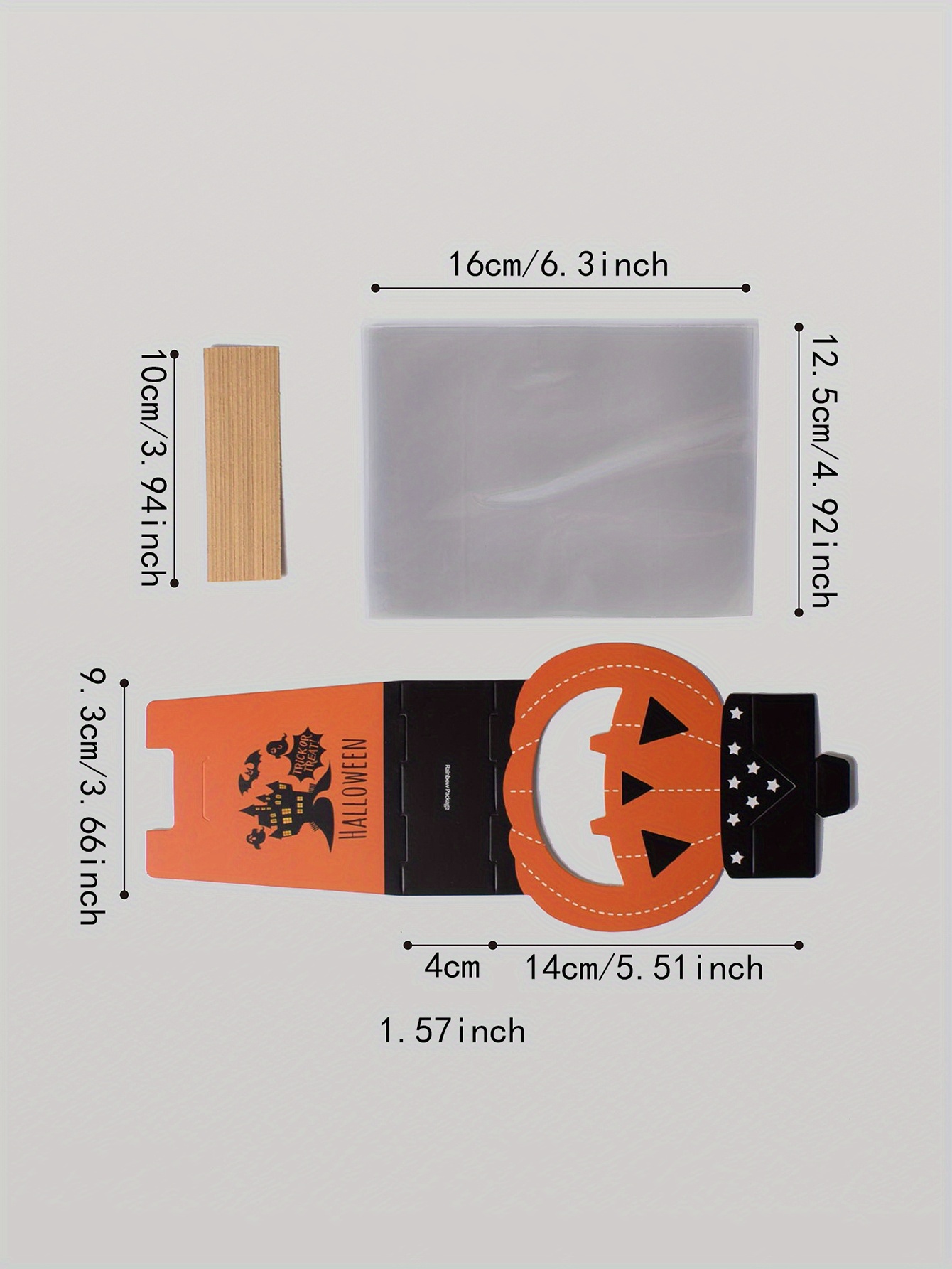 Halloween Packaging Candy Box Pumpkin Ghost Shape Card Paper - Temu