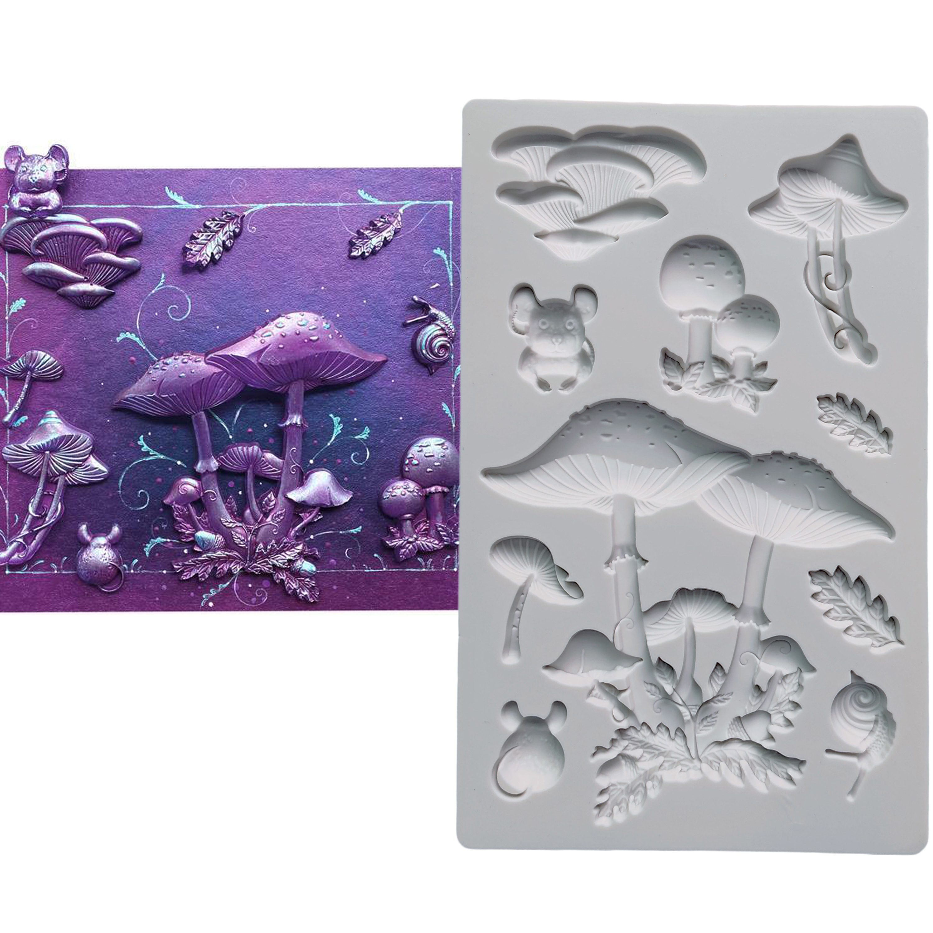 3d Fantasy Mushroom Chocolate Mold Silicone Candy Mold - Temu