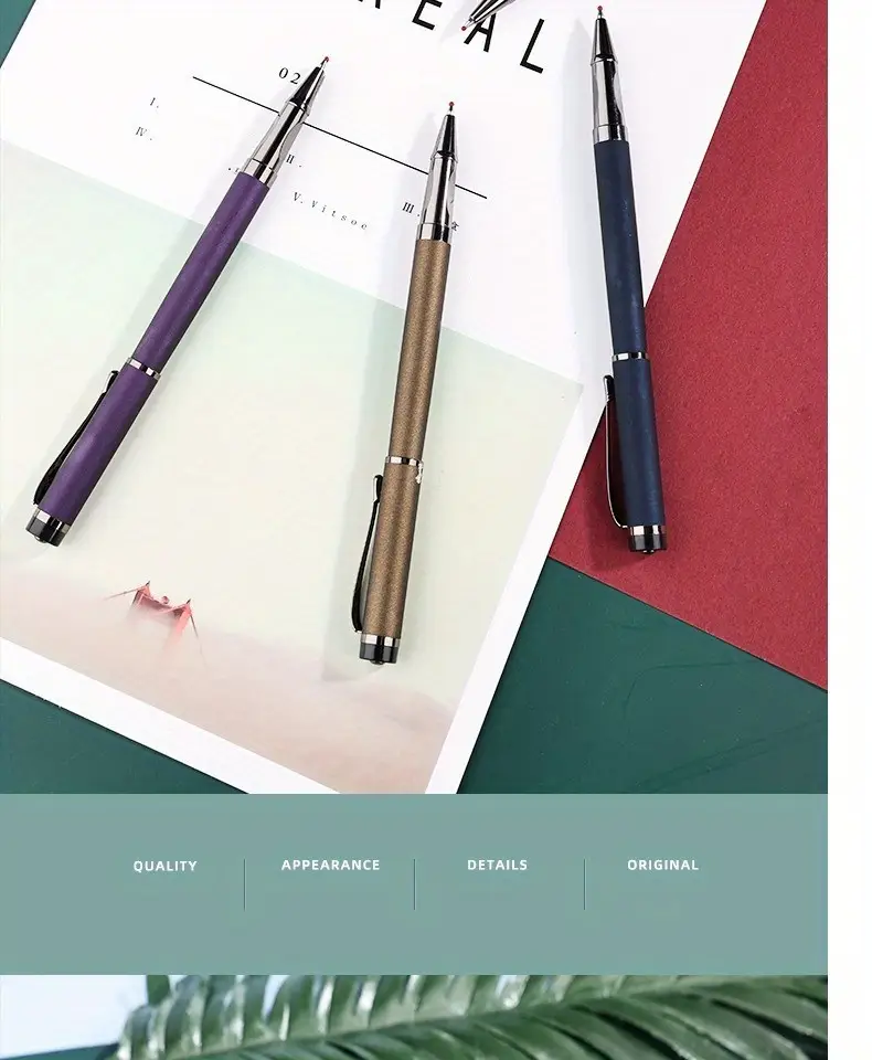 1pcs High End Office Signature Pen 0 5mm Black Water Pen Metal Gel Pen ... 1pcs High End Office Signature Pen 0 5mm Black Water Pen Metal Gel Pen ...