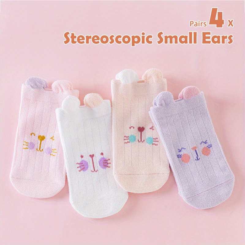 Baby Socks Cartoon Animal Pattern Cute Newborn - Temu Norway