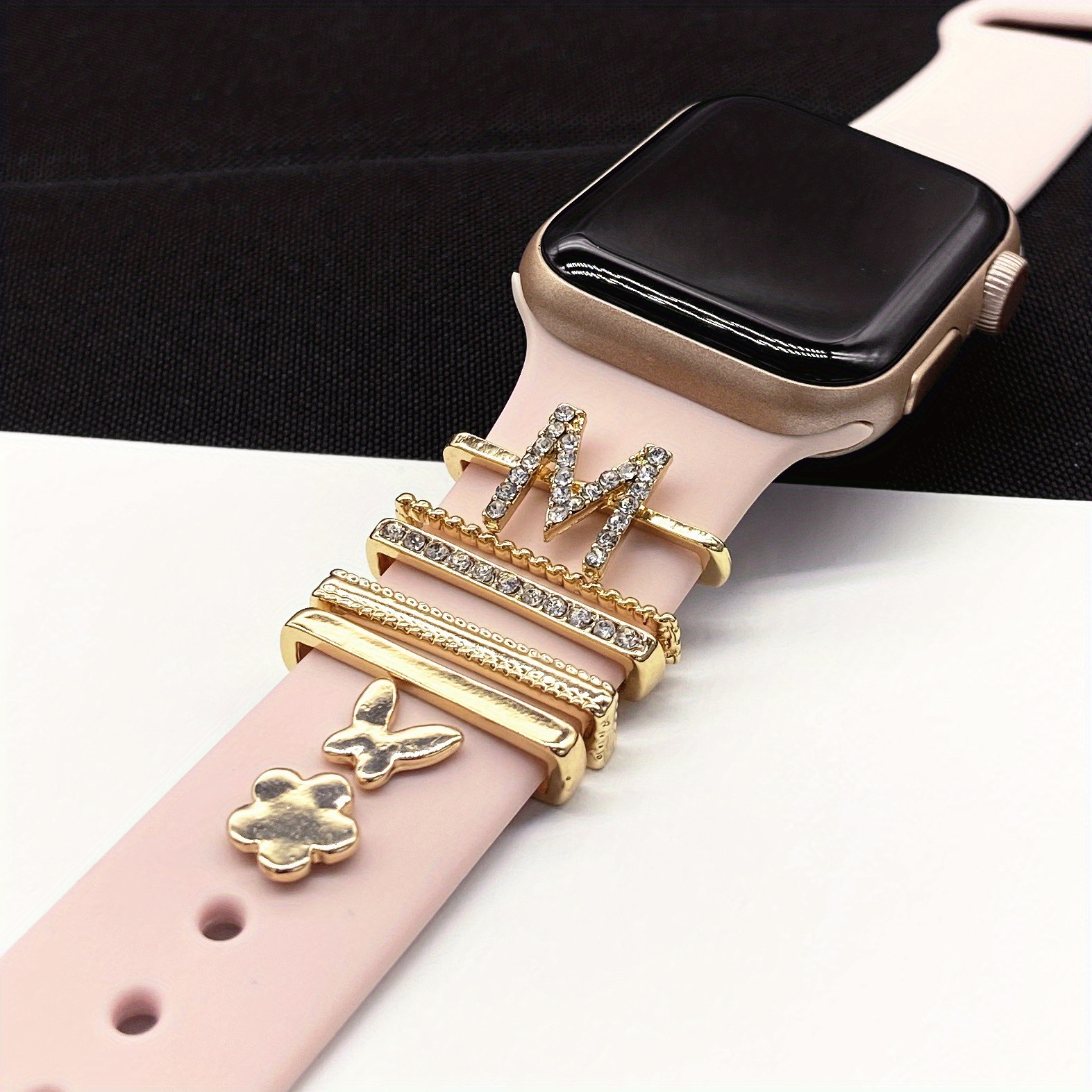decor watchband ring loops iwatch band metal - Temu Australia