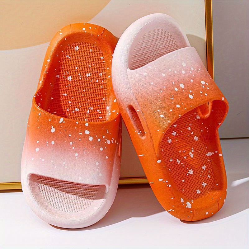 Toddler Boys Trendy Gradient Open Toe Slip Platform Slides - Temu ...
