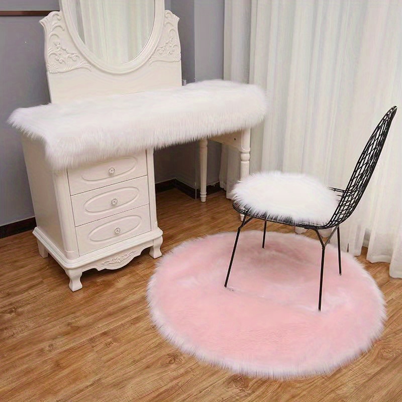 Shaggy Super Soft Mat Round Wool - Temu Netherlands