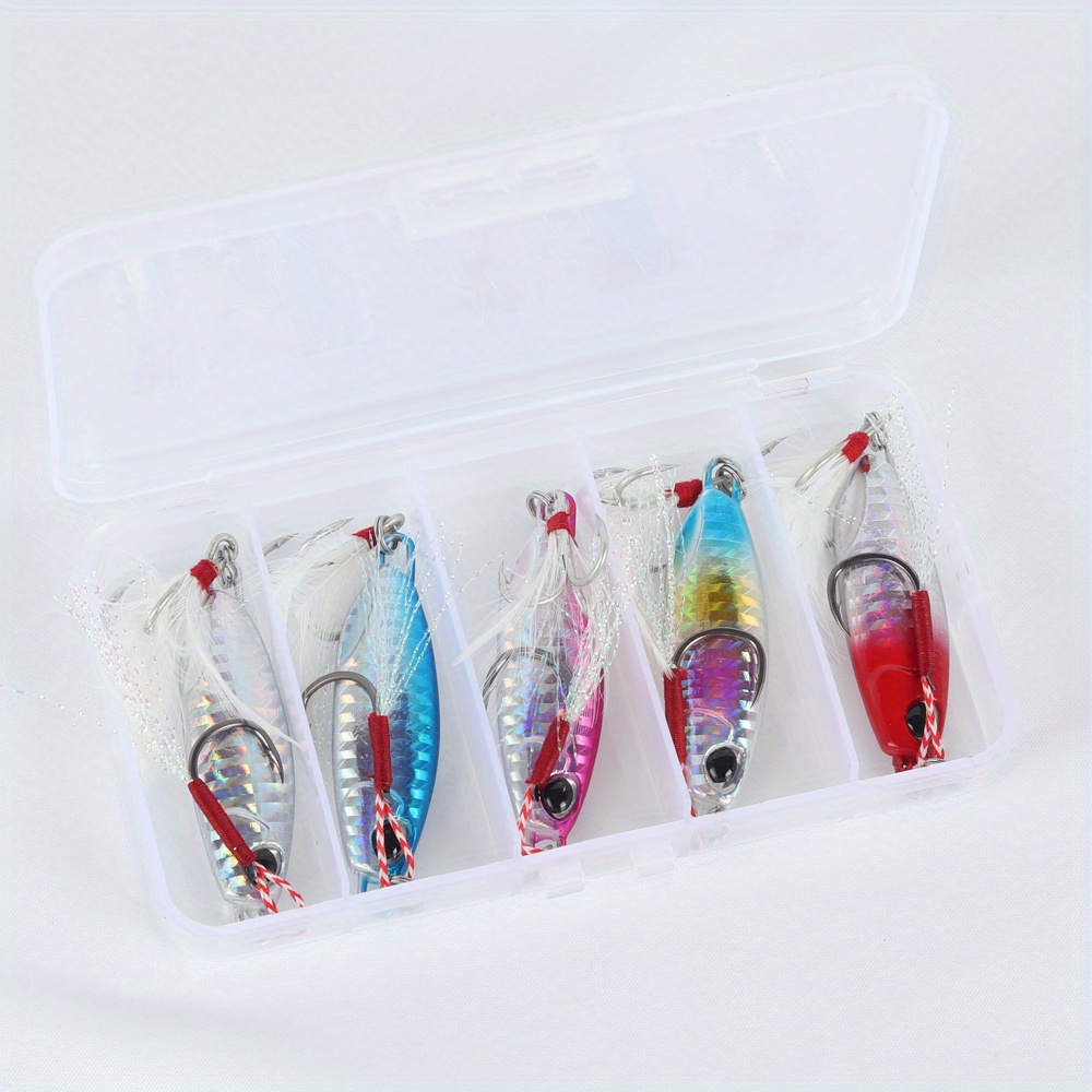 Jigs Fishing Lures Colorful Sinking Metal Spoons Micro - Temu Australia