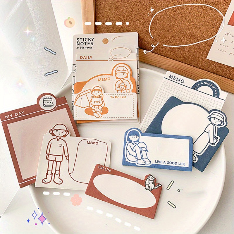 different 3 layers self sticky notes students - Temu Canada