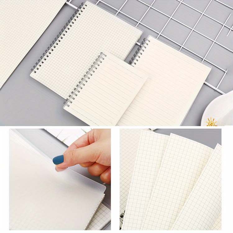 Small Fresh Transparent Notebook: Minimalist Coil Notepad - Temu