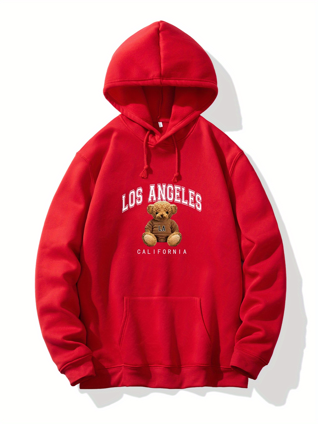 Cool Los Angeles Bear Print Hoodie Hoodies Men Men’s Casual - Temu Ireland