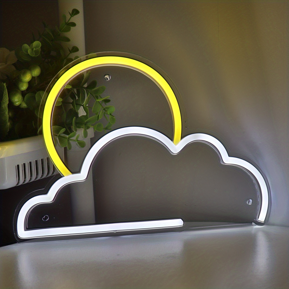 Led Neon Sign Add A Magical Cloud Sun Room Shop Party! - Temu