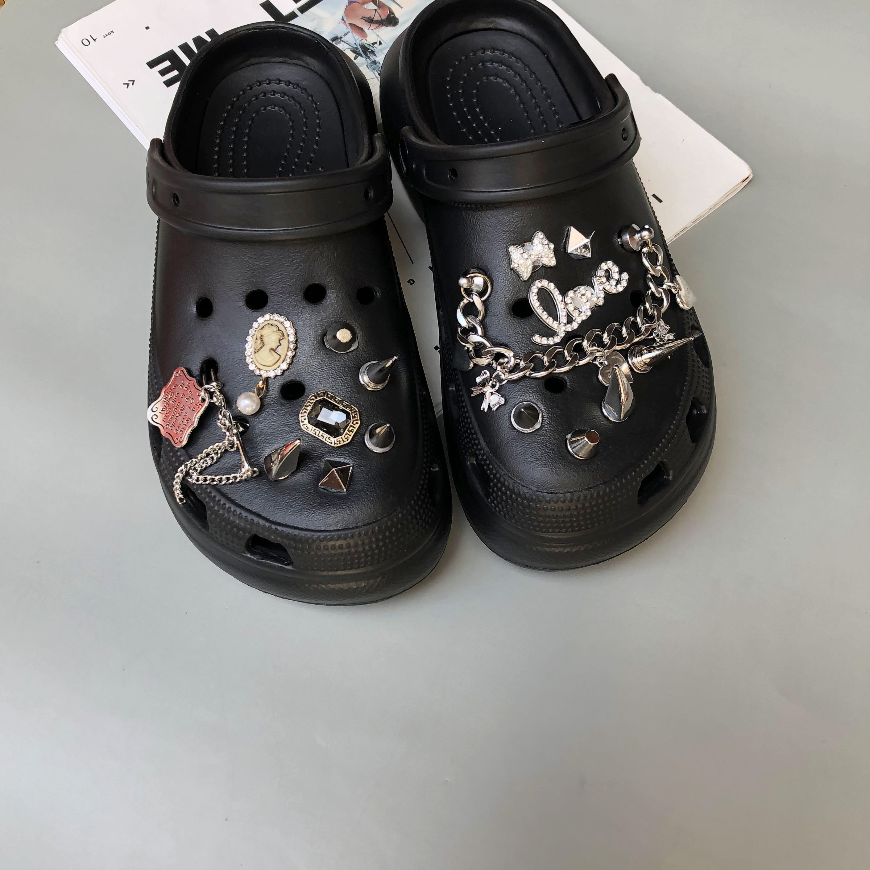 Fashionable Zinc Alloy Shoes Charms Clogs Garden - Temu Ireland